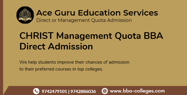 Christ University BBA Fees 2026 Management Quota Admission